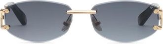 Philipp Plein Homme, Accessoires, Noir, Taille: ONE Size Sleek Lunettes de soleil