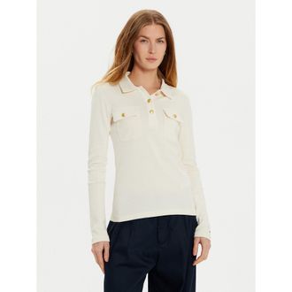 Tommy Hilfiger Poloshirt WW0WW45308 &Eacute;cru Slim Fit