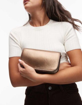 AllSaints Maeve - Portemonnaie-Lanyard in Gold-Goldfarben