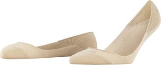 Falke Damen Füßlinge Invisible Step Medium Cut Box W In Baumwolle unsichtbar einfarbig 1 Paar, Beige Cream 4011, 37-38