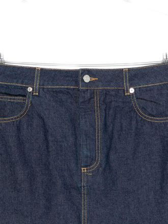 Maison Kitsun&eacute; Classic Denim Skirt - Navy
