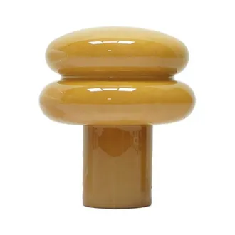 Opjet Opjet - Lampe à poser en verre coloré brun H24cm