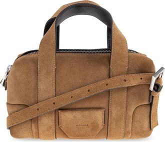 AllSaints Femme, Sacs, Brun, Taille: ONE Size Ares Compact Suede Crossbody