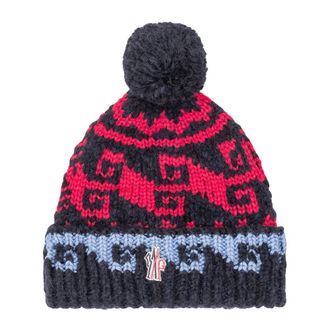 Moncler Beanie aus Alpaka-Wollmischung mit Bommel - - Accessories - Herren - Mehrfarbig - ONE SIZE