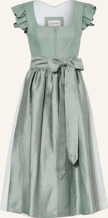 Alpenherz Alpenherz Dirndl Marie Mit Leinen Und R&uuml;schen gruen