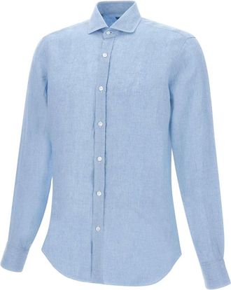 Barba Homme, Chemises, Bleu, Taille: 4XL Chemise en lin Dandy Life