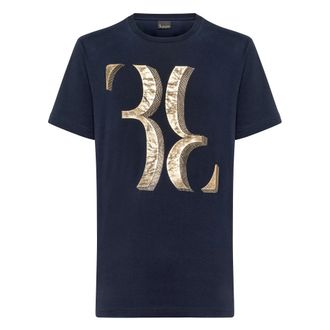 Billionaire Boys Club T-Shirt Rundhals Double B - - Tops - Herren - Blau - XS