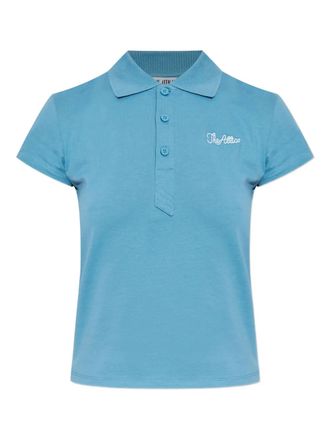 The Attico polo en coton à logo brodé - Bleu