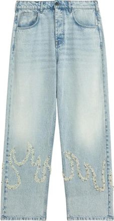 Barrow Barrow, Homme, Jeans, Bleu, Taille: W32 Jeans Oversize Flames