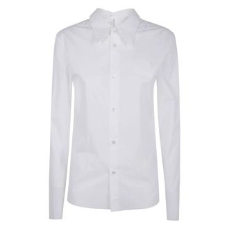 Maison Margiela Chemise &agrave; manches longues &eacute;l&eacute;gante - Femme - Blouses et Chemises - Blanc - Taille: 34 FR