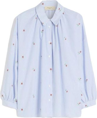 Max Mara Femme, Blouses et Chemises, Bleu, Taille: 40 FR Max Mara Chemises