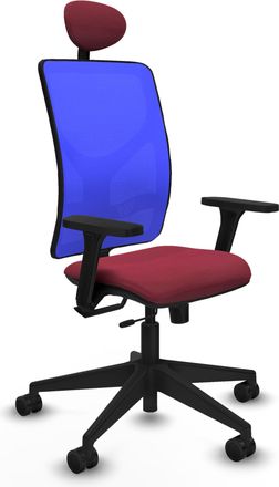 Piqueras y Crespo B&uuml;rostuhl mit 24-Stunden-Nutzungszertifikat, mit 3D-Armen, h&ouml;henverstellbare Lendenwirbelst&uuml;tze und festes Kopfteil, ausgestattet mit Syncro/Traslack.