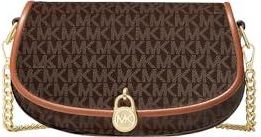 Michael Kors Mila Small Signature Logo Crossbody Bag Brown