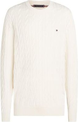 Tommy Hilfiger Zopfstrickpullover in Beige