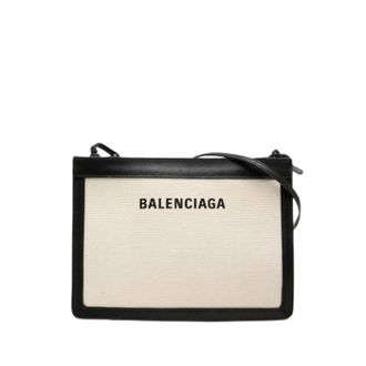 Balenciaga Pre-owned Navy Pochette Crossbody - - Pre-owned - Damen - Beige - ONE SIZE