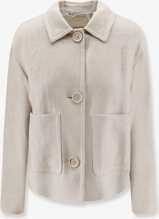Max Mara Smmdattero linen and cotton jacket - S MAX MARA - gender_Woman