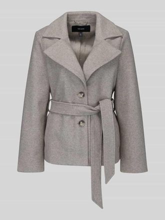 Vero Moda Regular Fit Webpelzmantel mit Bindeg&uuml;rtel Modell FORTUNEMAJA