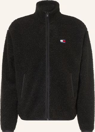Tommy Jeans Teddyfell-Jacke schwarz