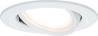 Paulmann Premium EBL Set Coin Slim dimmbar rund schwenkbar LED 1x6,8W 2700K 230V 51mm Ws matt/Alu