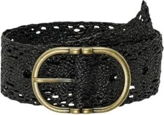Only Schwarzer G&uuml;rtel mit Schnallenverschluss - - Accessories - Damen - Schwarzk - ONE SIZE