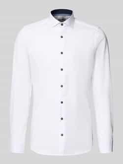 Olymp Level 5 Body Fit Business-Hemd aus Baumwolle mit Kentkragen