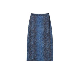 Twinset Midi-Pythonprint-Rock - - Skirts - Damen - Blau - M