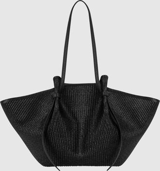 Yuzefi Sac Large Mochi Raphia Black