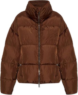 Dsquared2 Upside Down Logo Puffer Jacket - - Jackets - Damen - Braun - S