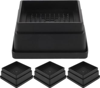 Garneck 4 St&uuml;ck Betterh&ouml;hungen aus Kunststoff 1 Zoll M&ouml;belerh&ouml;hung f&uuml;r Bett Sofa Stuhl und Tisch rutschfest und Bodenschonend Schwerlast M&ouml;belheber f&uuml;r Zus&auml;tz