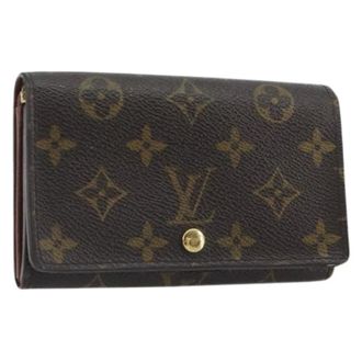 Louis Vuitton Pre-owned Porte Monnaie Billets Tresor Wallet - Femme - Pre-owned - Brun - Taille: ONE Size