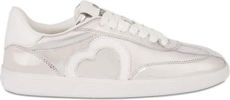 Love Moschino Sneakers mit Herzapplikation - Silber