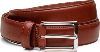 CHARLES TYRWHITT Formeller Ledergürtel - Dunkles Gelbbraun