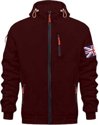 Generic Sweat &agrave; capuche pour homme avec fermeture &eacute;clair 2025 - Tenue ample - Tendance - Solide - V&ecirc;tements d&eacute;contract&eacute;s - Esth&eacute;tique - Automne gothique Y2K -