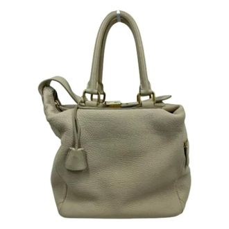 Celine Pre-owned Cuir sacs-celine - Femme - Pre-owned - Beige - Taille: ONE Size