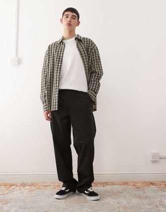 Vans Authentic - Locker geschnittene Chinohose in Schwarz