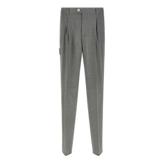 Brunello Cucinelli Virgin Wool Dynamic Fresco Hose - - Trousers - Herren - Grau - S