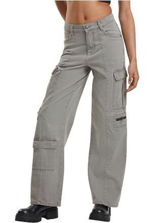 Urban Classics Tb6925-ladies Loose Utility Denim Pants Pantalon d&eacute;contract&eacute;, Plus l&eacute;ger et Sale lav&eacute;, 56 Femme