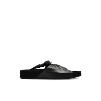 Lanvin Femme, Chaussures, Noir, Taille: 37 EU Cocoon Flat Leather Mule