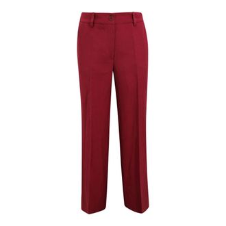 P.A.R.O.S.H. P.a.r.o.s.h., Femme, Pantalons, Rouge, Taille: 40 FR Straight Pantalons