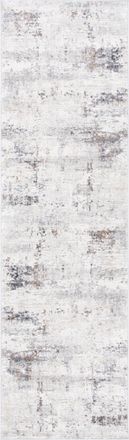 Safavieh Zeitgen&ouml;ssische Teppich f&uuml;r Wohnzimmer, Esszimmer, Schlafzimmer - Amelia Collection, Kurzer Flor, Elfenbein und Grau, 69 X 122 cm