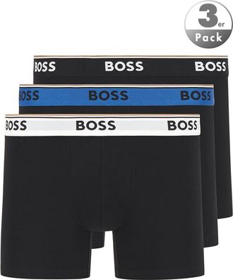 HUGO BOSS Herren Trunks schwarz Baumwolle unifarben