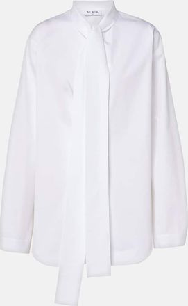 Alaia Alaïa Schluppenbluse Scarf aus Baumwolle
