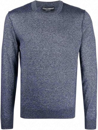 Dolce & Gabbana Rundhalspullover - Blau