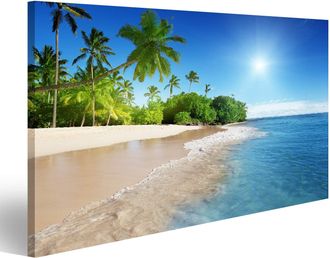 Islandburner Bild auf Leinwand Karibische Insel Meer Und Palmen Bilder Wandbilder Poster