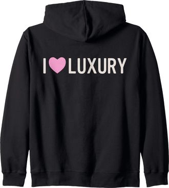 Pussy Deluxe I Love Luxury - Pink Heart Kapuzenjacke
