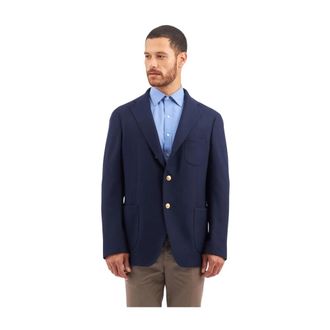 Brooks Brothers Marineblauer Regular Fit Wollmischung Blazer - - Jackets - Herren - Blau - 4XL