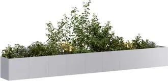 vidaXL Vidaxl - Jardini&egrave;re 360x40x40 cm acier galvanis&eacute;
