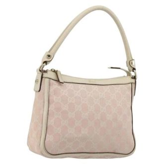 Gucci Sac bandouli&egrave;re vintage GG Canvas Pre-owned - Femme - Pre-owned - Rose - Taille: ONE Size