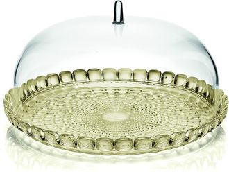 Guzzini Tiffany, Set Kleine Tortenplatte - Sandfarben, Ø30 x h16 cm - 19950139