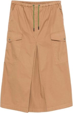 Herno Femme, Jupes, Beige, Taille: 36 FR Midi Skirt